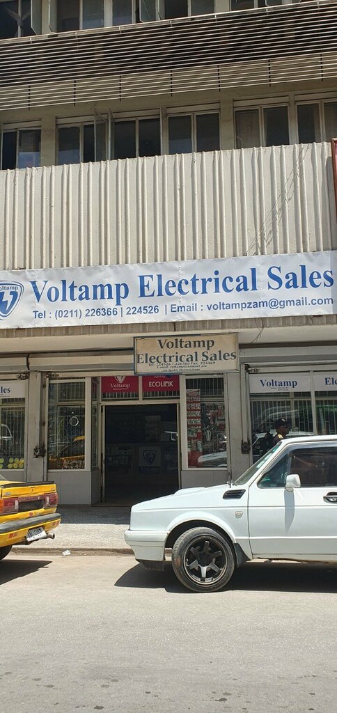 Elektrik ve elektrikli ürün mağazası Voltamp Electrical Sales, Lusaka, foto