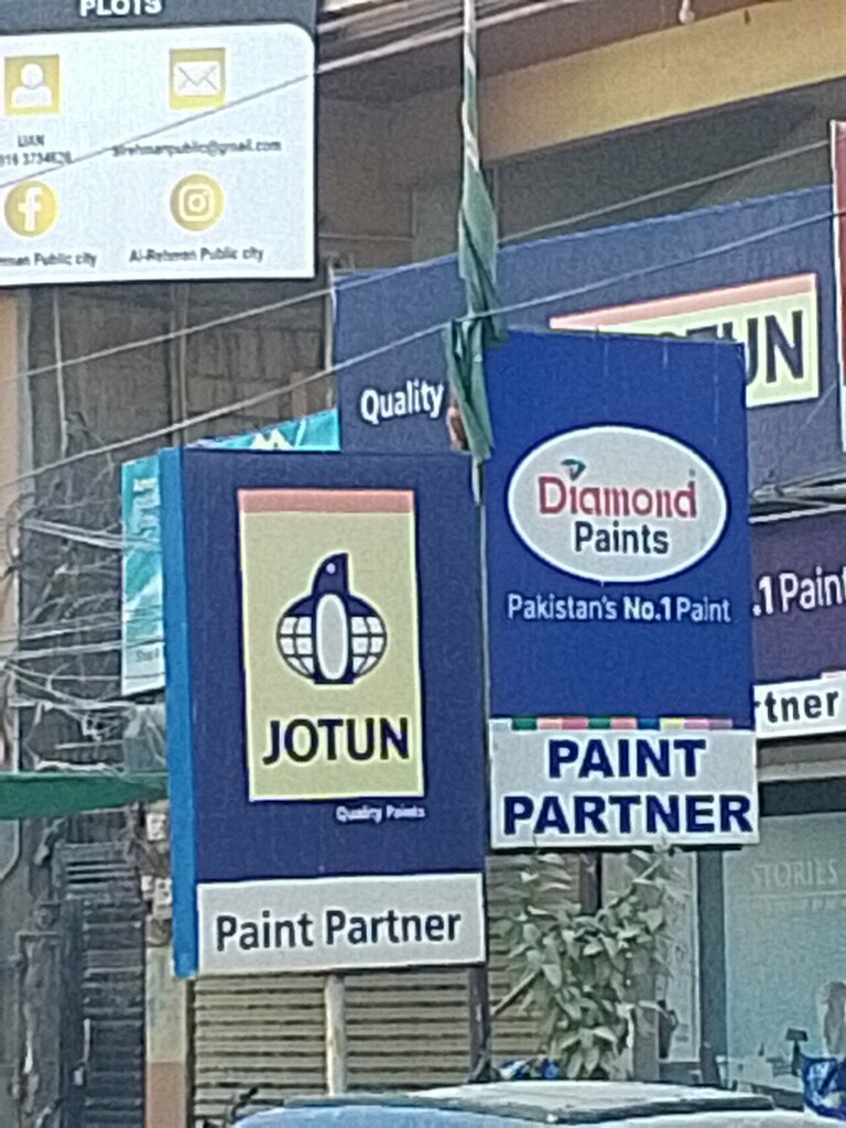 Boya ve cila malzemeleri üretim ve satış yerleri Jotun - Paint Partner, Karaçi, foto