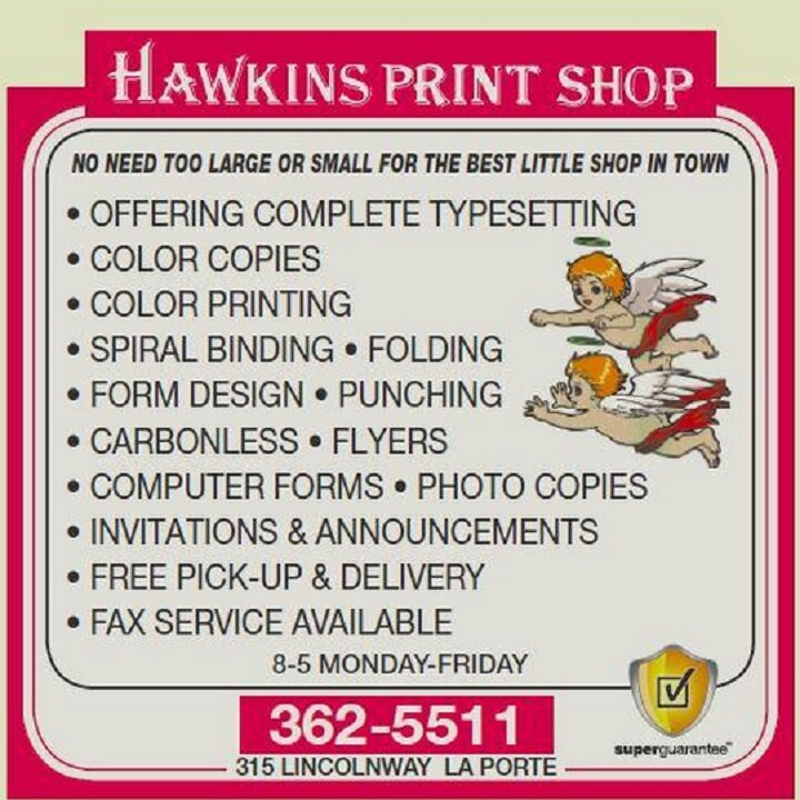 Fotokopi dükkanları Hawkins Print Shop, La Porte, foto