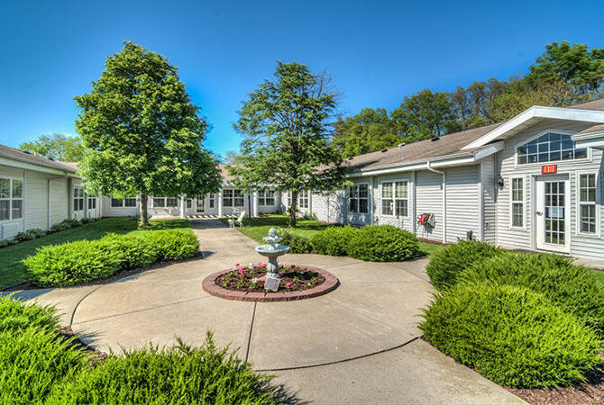 Huzurevi, bakımevi Elkhart Place, İndiana Eyaleti, foto