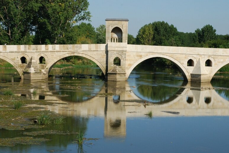 Turistik yerler Ekmekçizade Ahmet Paşa Tunca Köprüsü, Edirne, foto