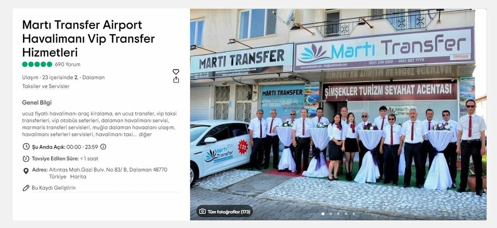 Taksi Apple Transfers, Dalaman, foto