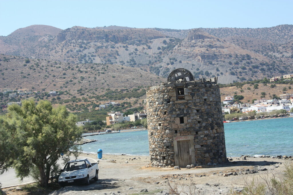 Turistik yerler Windmills of Poros Elounda, Dünya, foto