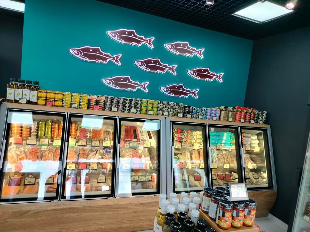 Balık ve deniz ürünleri Kamseafood, Moskova, foto