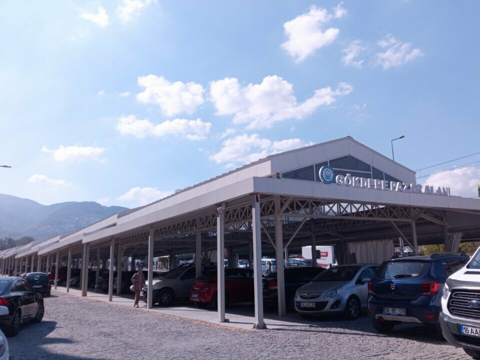 Gıda pazarı Gökdere Pazar Alanı, Bursa, foto