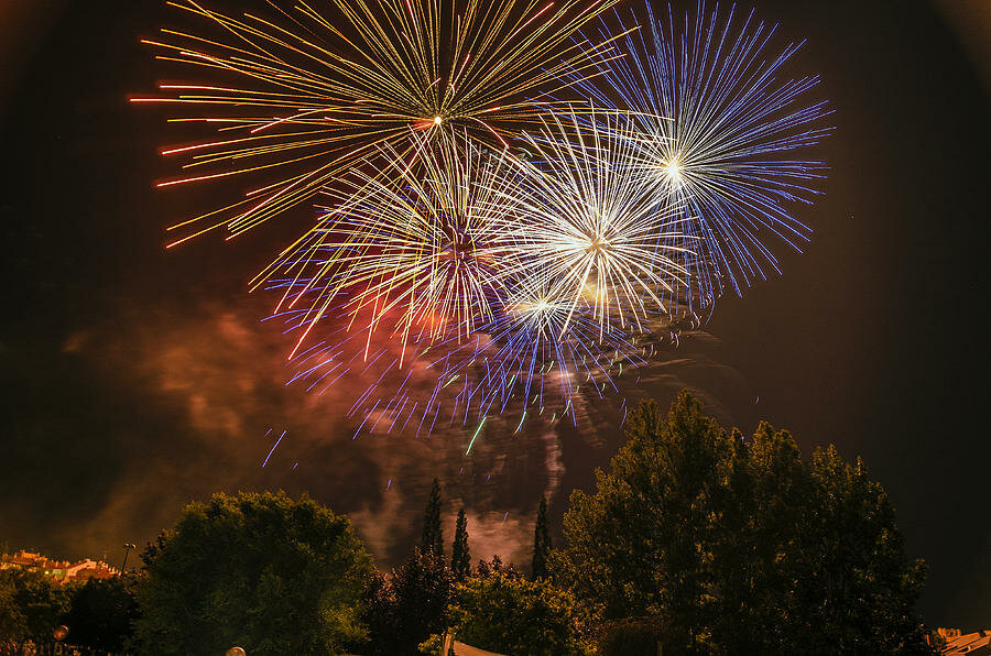 Havai fişek firmaları Russky feyerverk, Moskova, foto