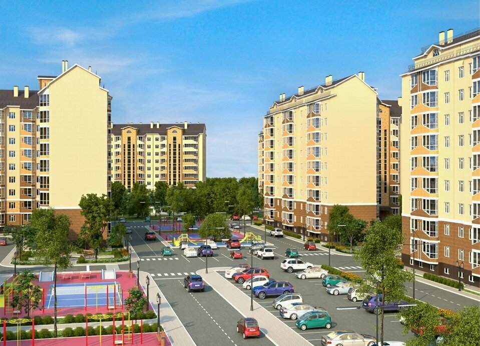 Konut blokları Счастье на Тургеневском, Adıge Cumhuriyeti, foto