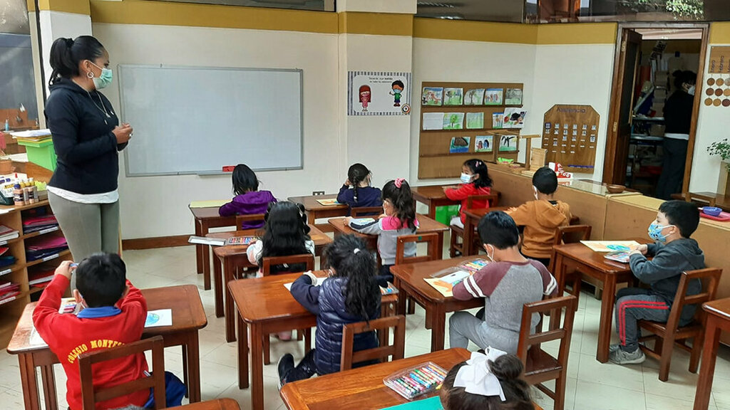 Yüksekokul Montessori College, La Paz, foto