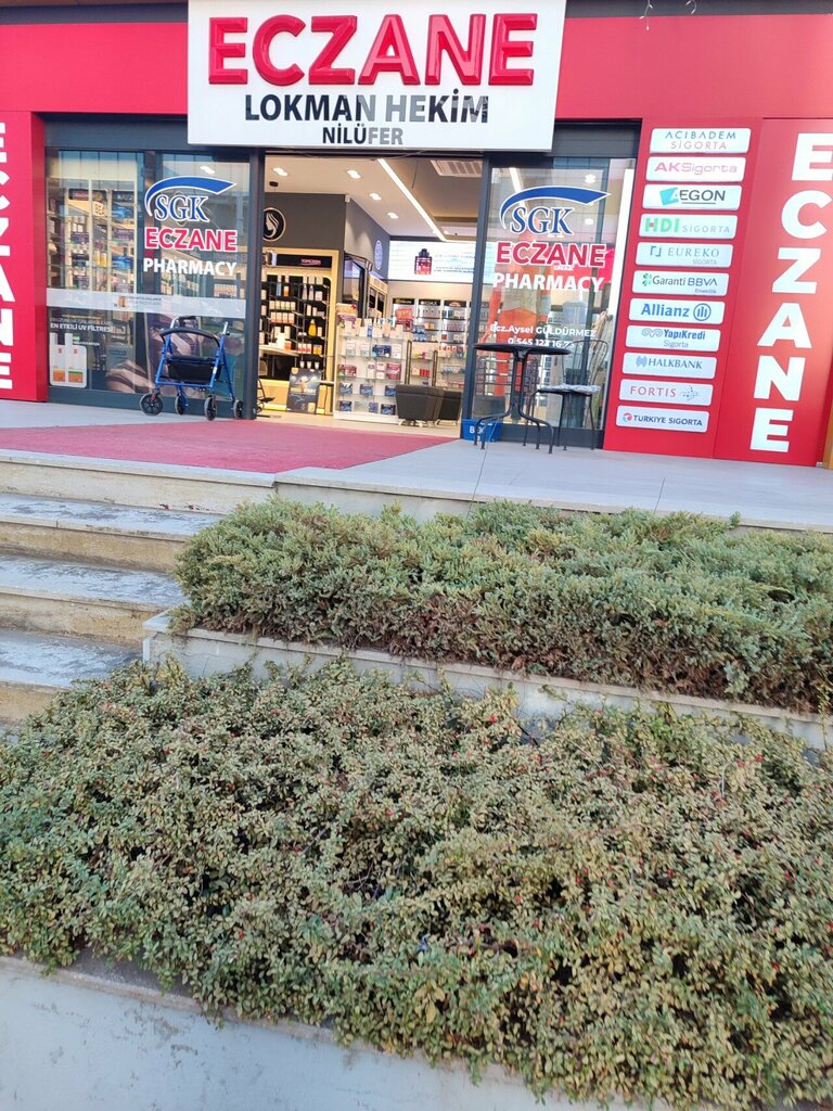Eczaneler Lokman Hekim Nilüfer Eczanesi, Bursa, foto