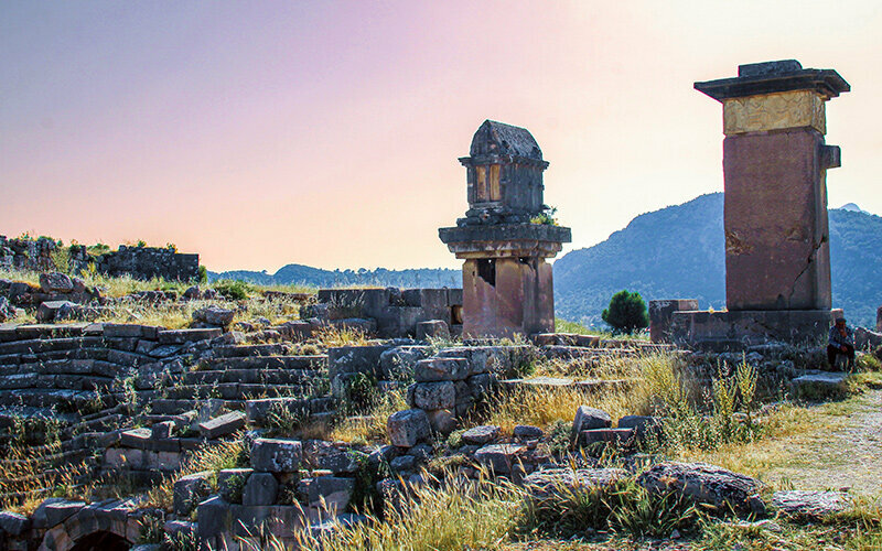 Turistik yerler Xanthos Yazıtlı Pilye, Kaş, foto