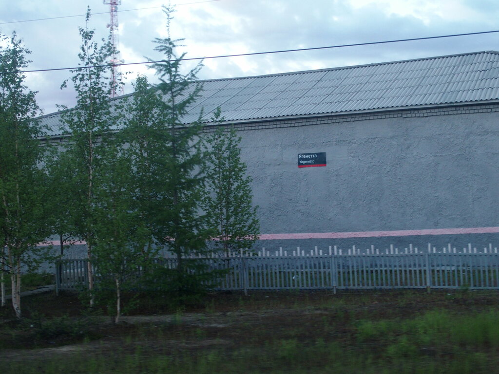 Yük istasyonu разъезд Ягенетта, Yamal‑Nenets Özerk Bölgesi, foto