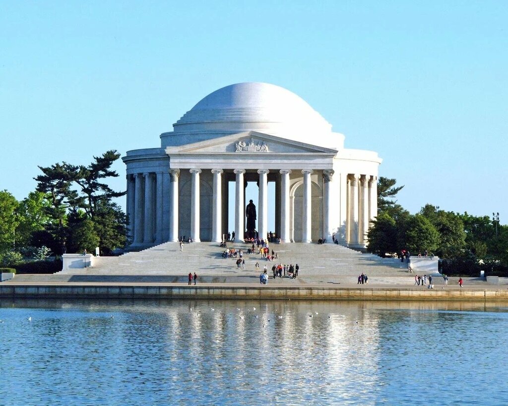 Anıt, heykel Thomas Jefferson Memorial, Washington, foto