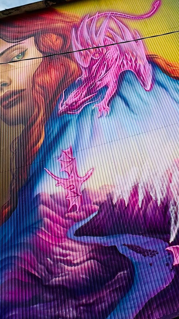 Sokak sanatı Граффити Долина гейзеров, Petropavlovsk, foto