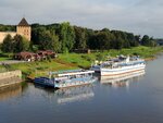 пристань Великий Новгород (Velikiy Novgorod, Sofiyskaya Side District), i̇skele  Velikiy Novgorod'dan