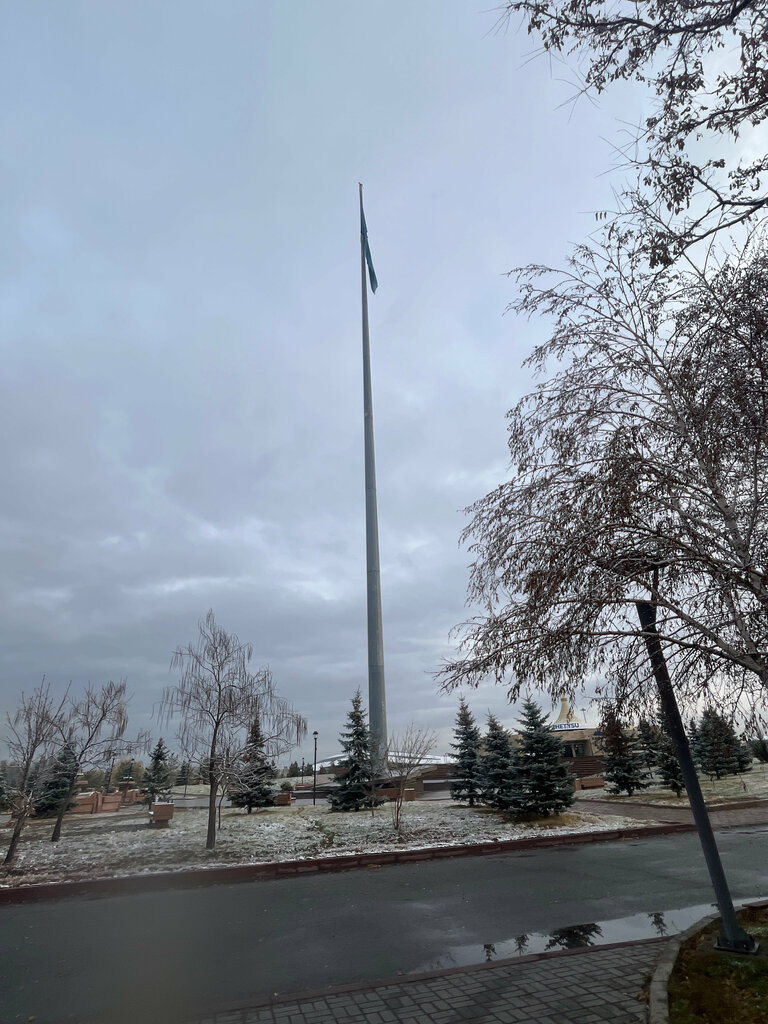 Turistik yerler Flag of the Republic of Kazakhstan, Taldıkorgan, foto