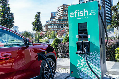 Hava gazı tüpü ve gazometre dolumu Efish Elektrikli Şarj Dolum Yeri, İstanbul, foto