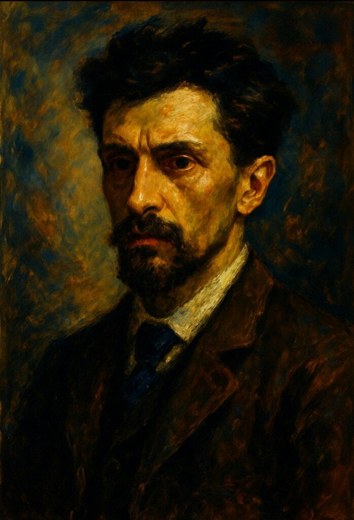 Ünlü kişilerin mezarları Художник Михаил Александрович Врубель, Saint‑Petersburg, foto