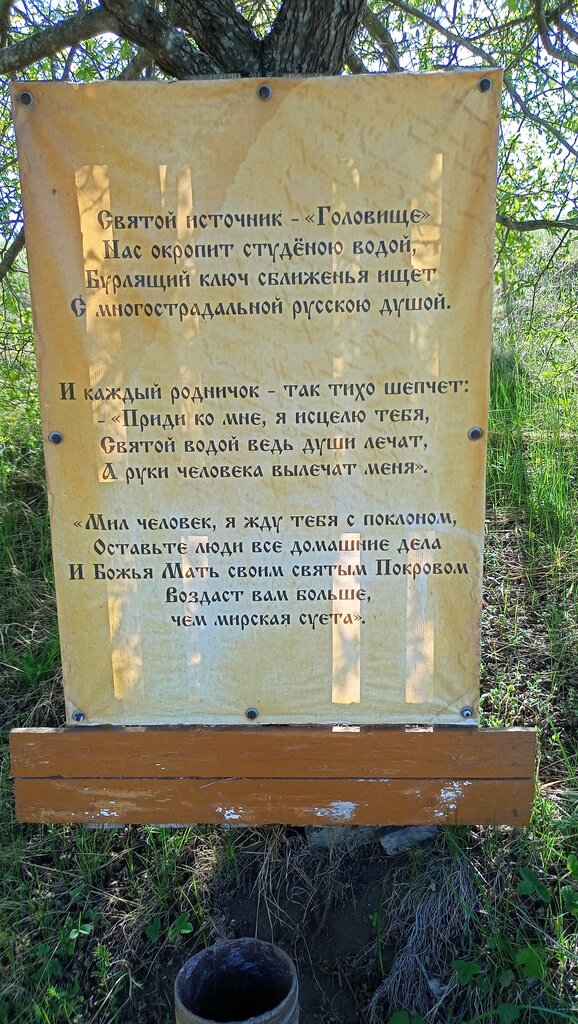 Pınar, çay Святой источник Головище, Voronejskaya oblastı, foto