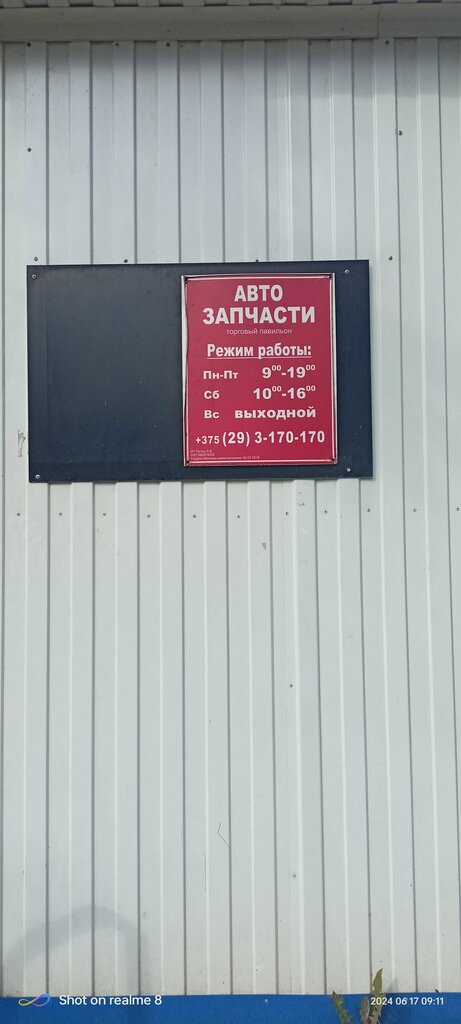 Otomobil yedek parçaları Auto parts and auto goods store, Minskaya oblastı, foto