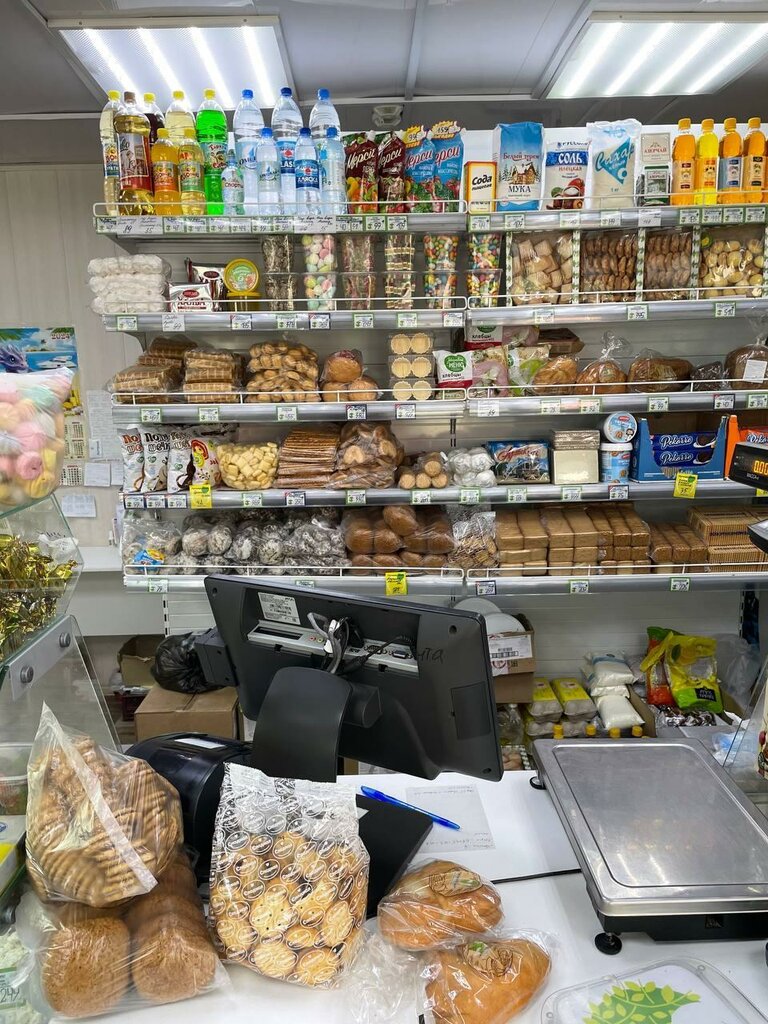 Süt ürünleri satış mağazaları Tukalinochka, Omskaya oblastı, foto