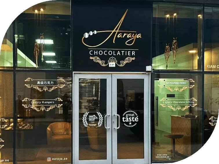 Pasta, şekerleme ve tatlı Aaraya Chocolates, Dubai, foto