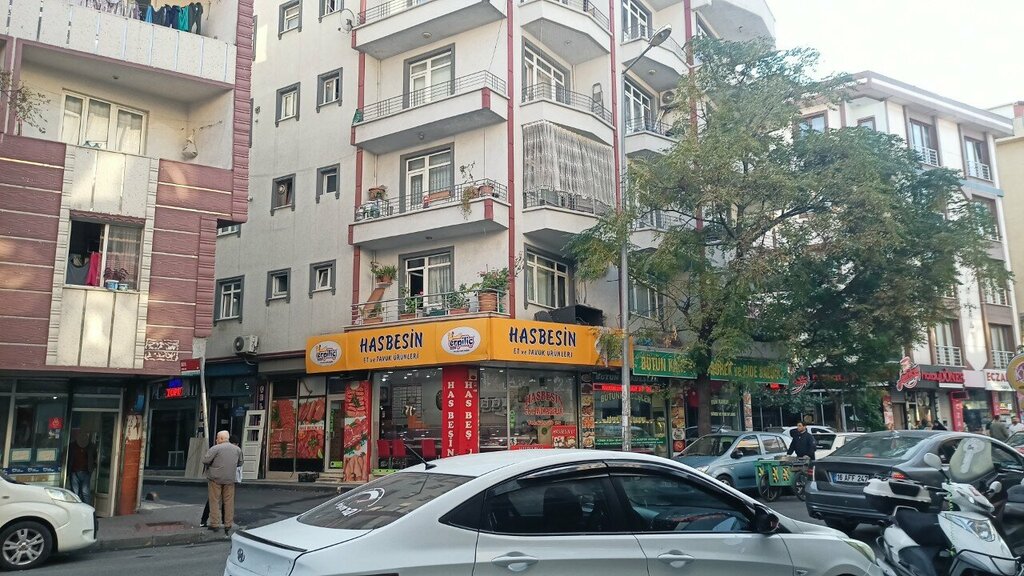 Kasap, şarküteri Hasbesin Et ve Tavuk Pazarı, İstanbul, foto
