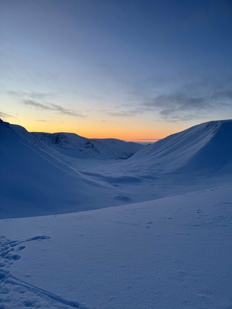 Dağ geçidi Pass Petriliusa East 883 meters, Murmanskaya oblastı, foto