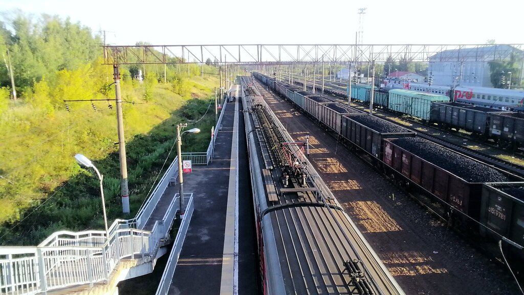 Demiryolları yönetimi ve bakımı Пункт технического обслуживания локомотивов на станции Узуново, Moskova ve Moskovskaya oblastı, foto
