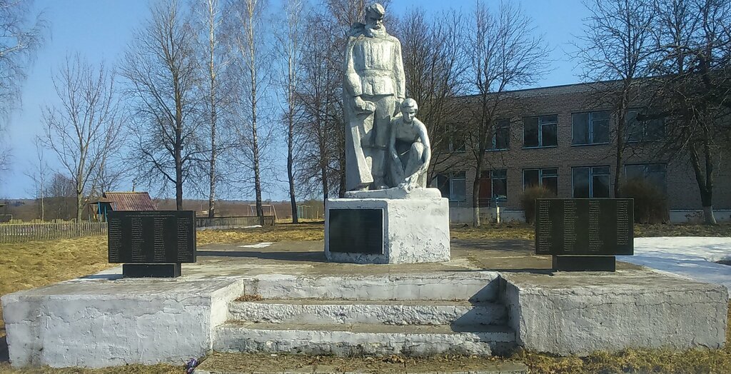 Anıt, heykel Землякам, погибшим во время Великой Отечественной войны, Vitebskaya oblastı, foto