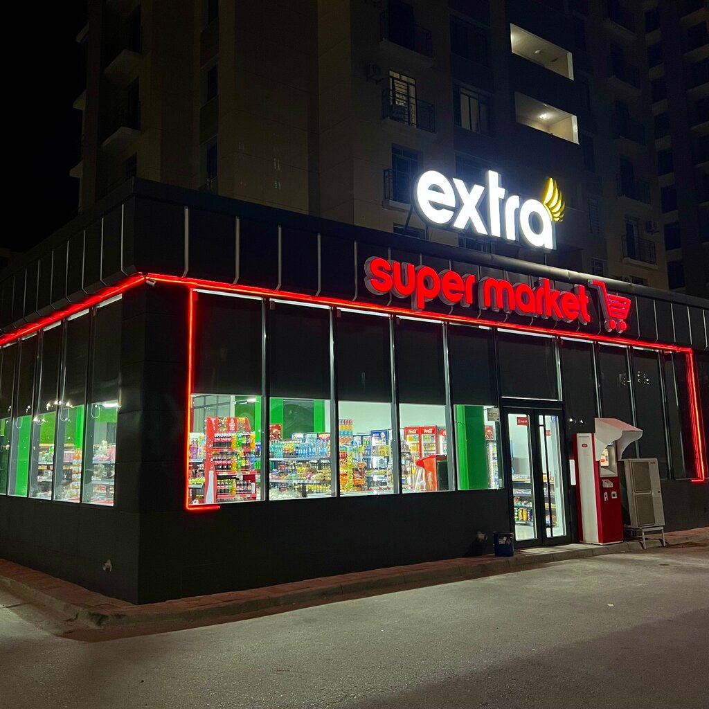 Süpermarket Extra supermarket, Türkistan, foto