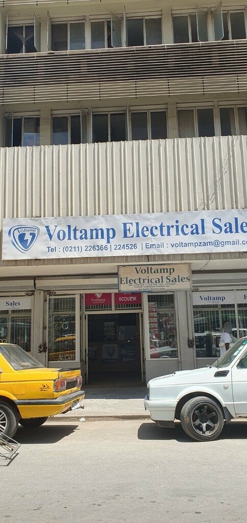 Elektrik ve elektrikli ürün mağazası Voltamp Electrical Sales, Lusaka, foto