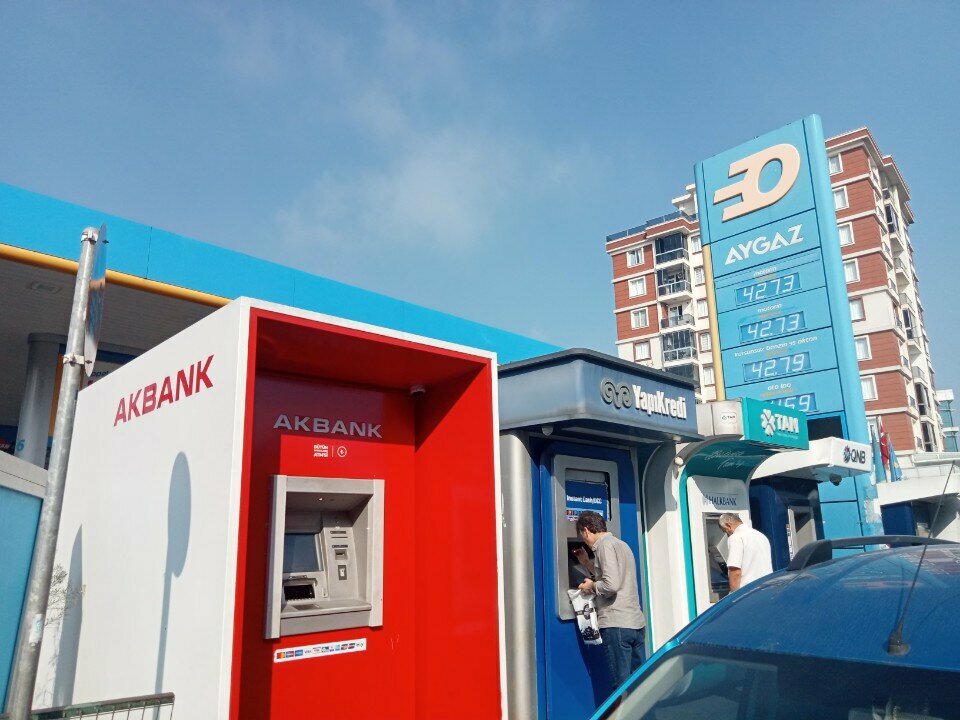 ATM'ler Akbank ATM, İstanbul, foto