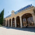 Railway station (Zülfü Hacıyev küçəsi No:66), tren garları  Gence'den