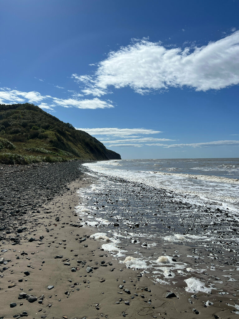 Dağ zirvesi Мыс Ходжи, Sahalin Bölgesi, foto