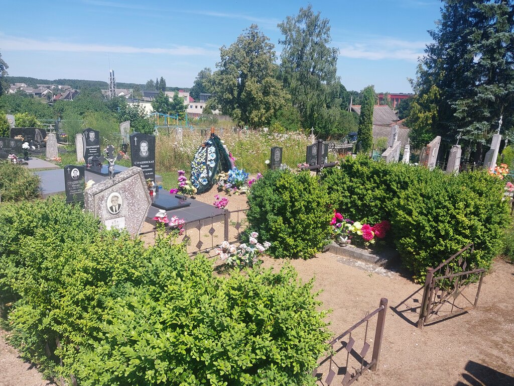 Mezarlıklar Вишневское кладбище, Grodnenskaya oblastı, foto