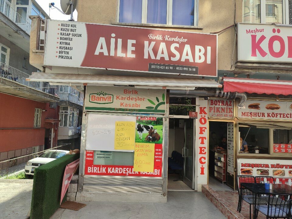 Kasap, şarküteri Birlik kardeşler aile kasabı, Ankara, foto