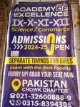 Academy of Excelance (Jayram Street No:45), üniversiteler  Karaçi'den