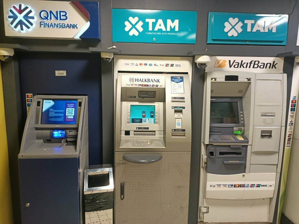 ATM'ler Halkbank ATM, İstanbul, foto