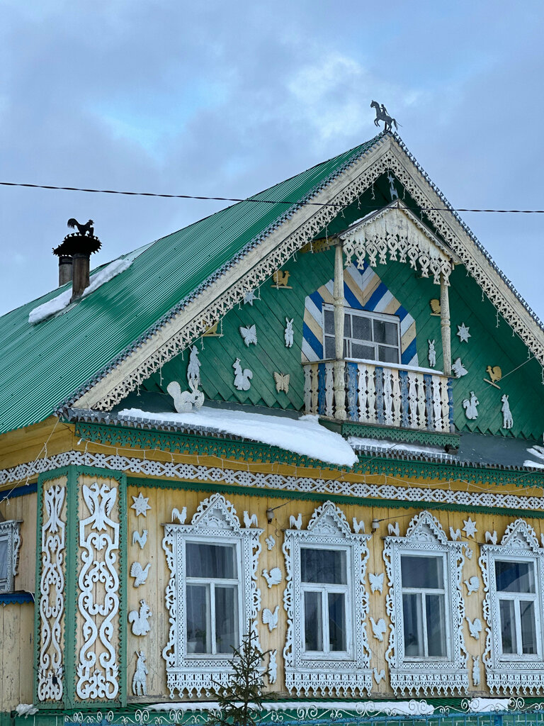 Kültür ocakları Cultural and information Center of the Baisinsky rural settlement, Kirovskaya oblastı, foto