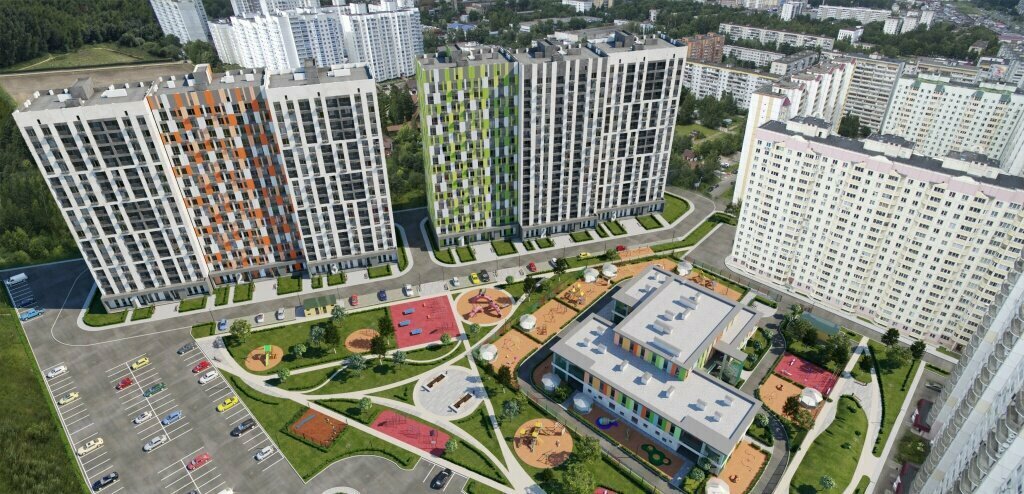 Konut blokları Серебряные росы, Moskova ve Moskovskaya oblastı, foto