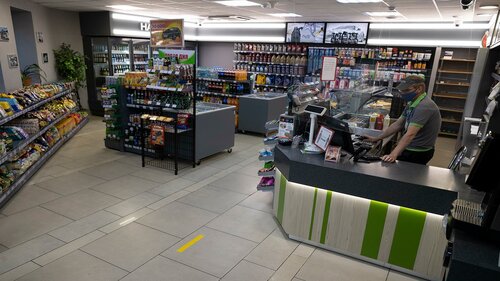 Benzin istasyonu Belorusneft, Mogiliovskaya oblastı, foto