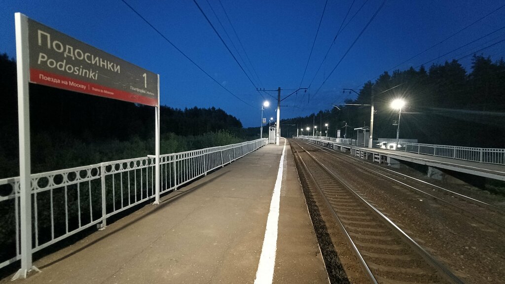 Tren istasyonu Podosinki, Moskova ve Moskovskaya oblastı, foto
