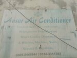 Ansar Air conditioner (Stadium 1st Lane No:3, Defence Housing Authority, Phase 5), klima satışı  Karaçi'den