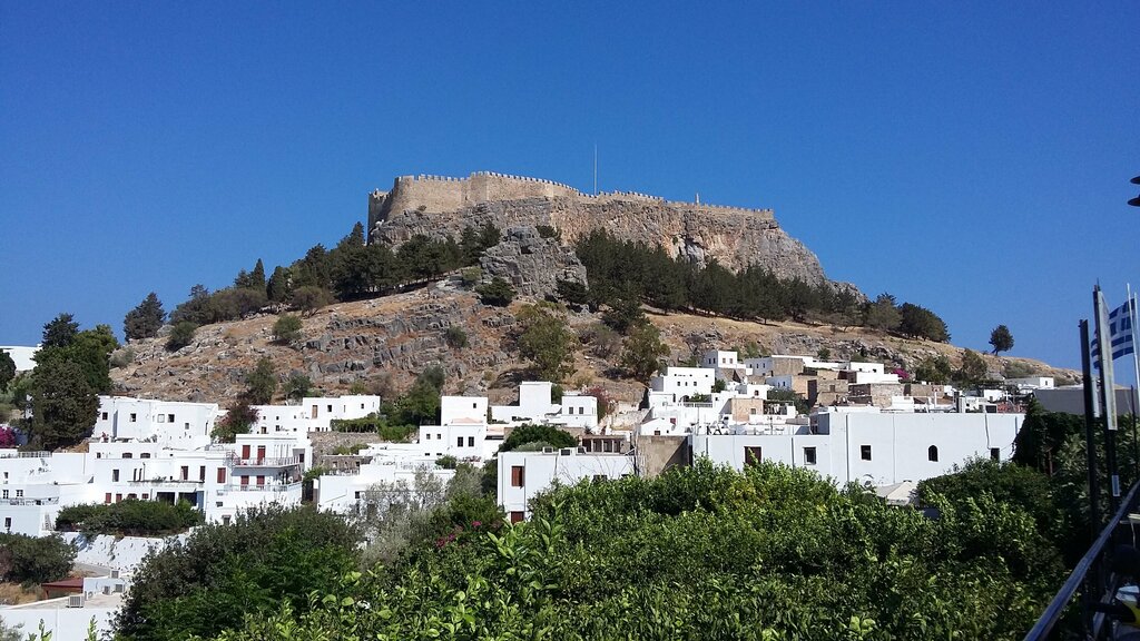 Turistik yerler Акрополь Линдоса, Lindos, foto