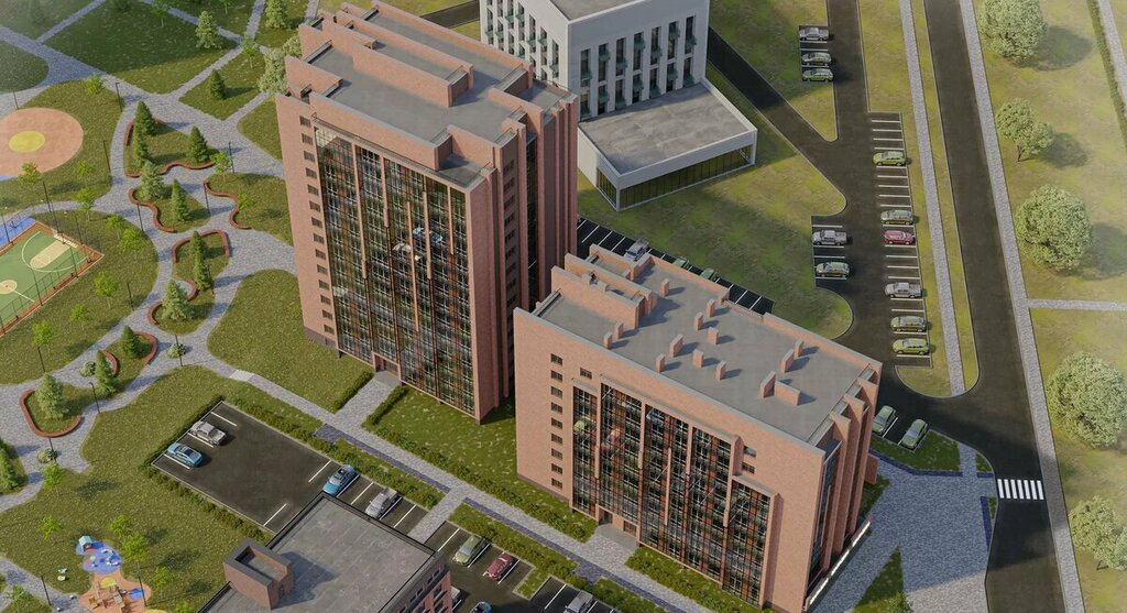 Konut blokları Времена года, Tomskaya oblastı, foto