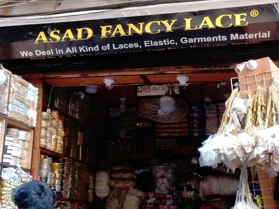 Dış giyim mağazası Asad fancy lace, Karaçi, foto
