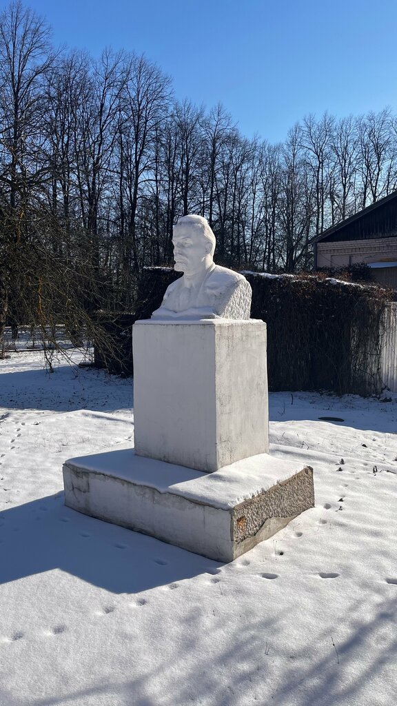 Anıt, heykel В.И. Ленин, Riazanskaya oblastı, foto