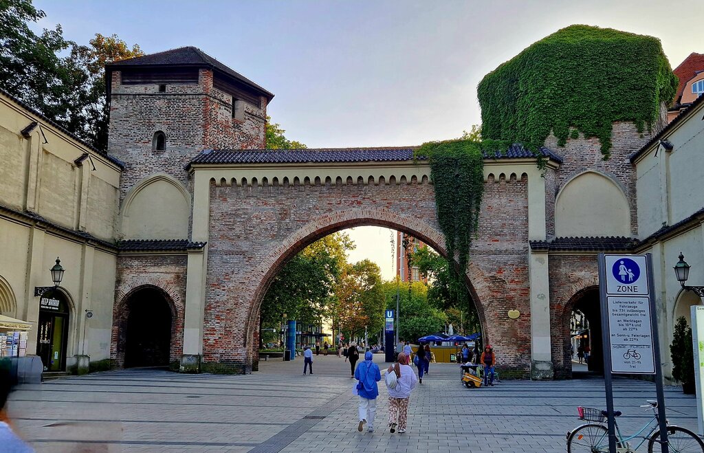 Turistik yerler Sendlinger Tor, Münih, foto