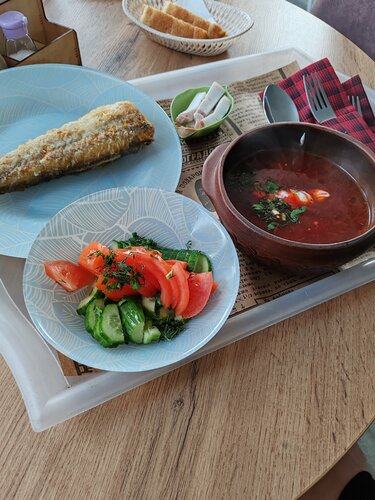 Kantin, yemekhane Baikal, Novosibirskaya oblastı, foto