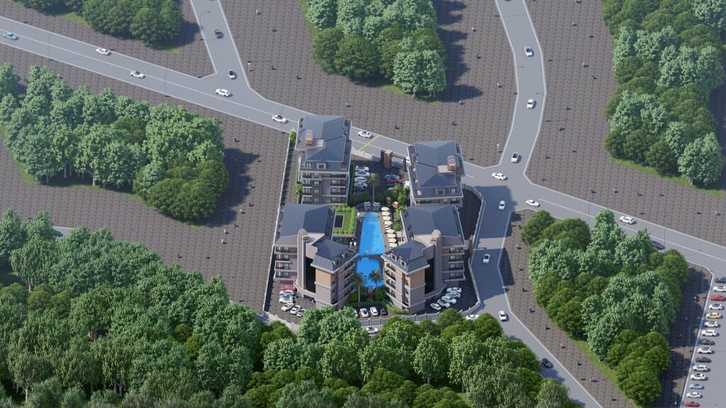 Konut blokları Aina Garden, Alanya, foto